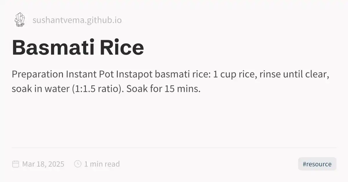 Basmati Rice